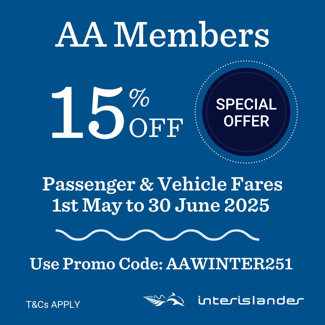 AA Member Benefit - Interislander - Cook Strait Ferries